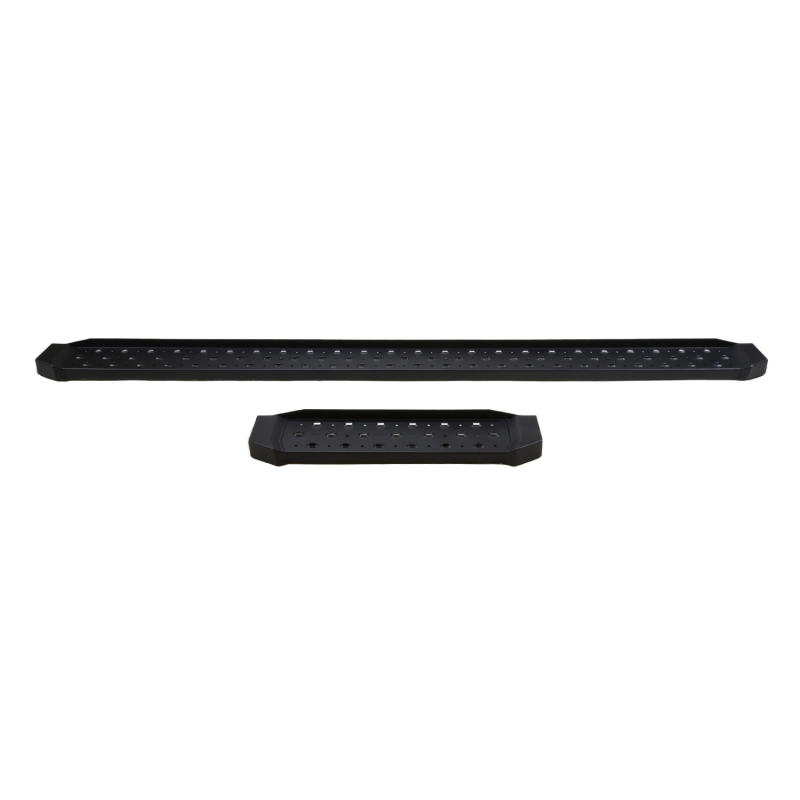 TrailFX Utility Van Running Boards Black Steel Model RBV10B — Elite Truck