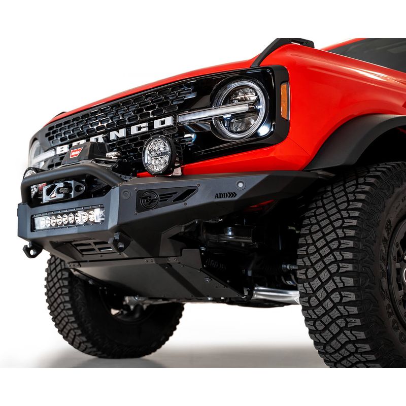 Addictive Desert Designs 21 - 23 Ford Bronco Rock Fighter Front Bumper ...