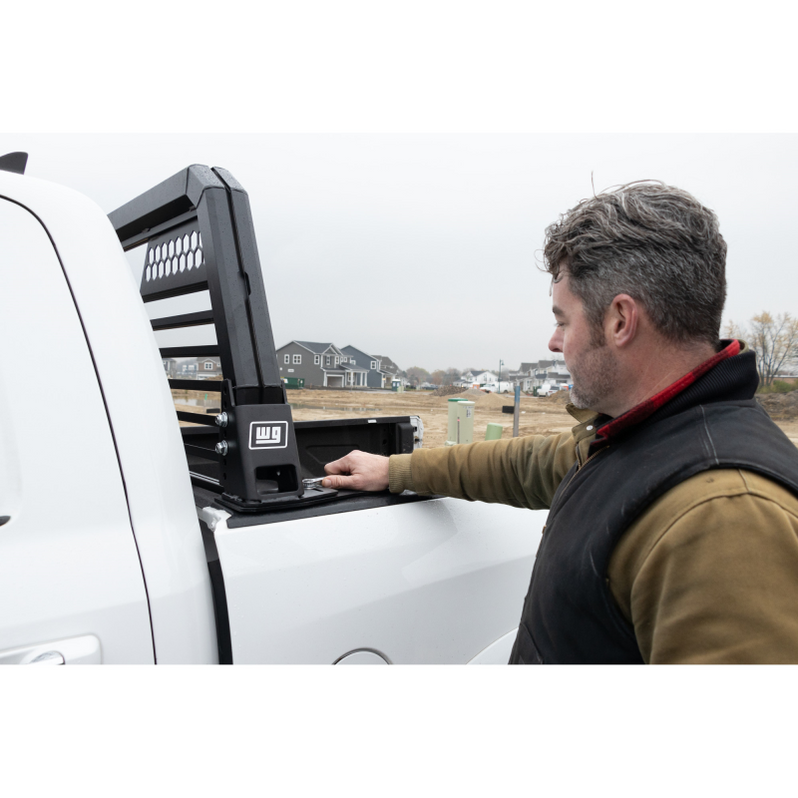 Weather Guard Louvered Headache Rack Black Aluminum Model 11904-52-01 ...