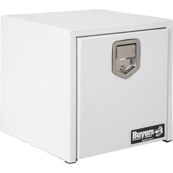 Buyers Products 18x18x18 Inch White Steel Underbody Truck Box With Pad ...