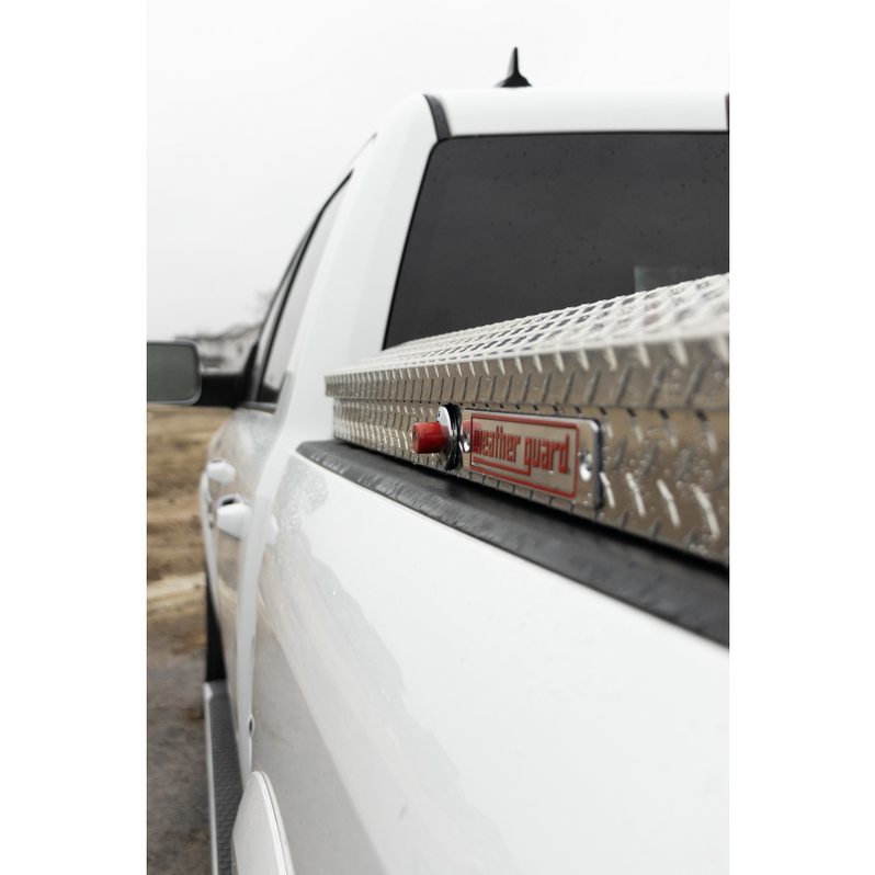 Weather Guard Side Mount Tool Box Low Profile Bright Aluminum 56X17X13 ...