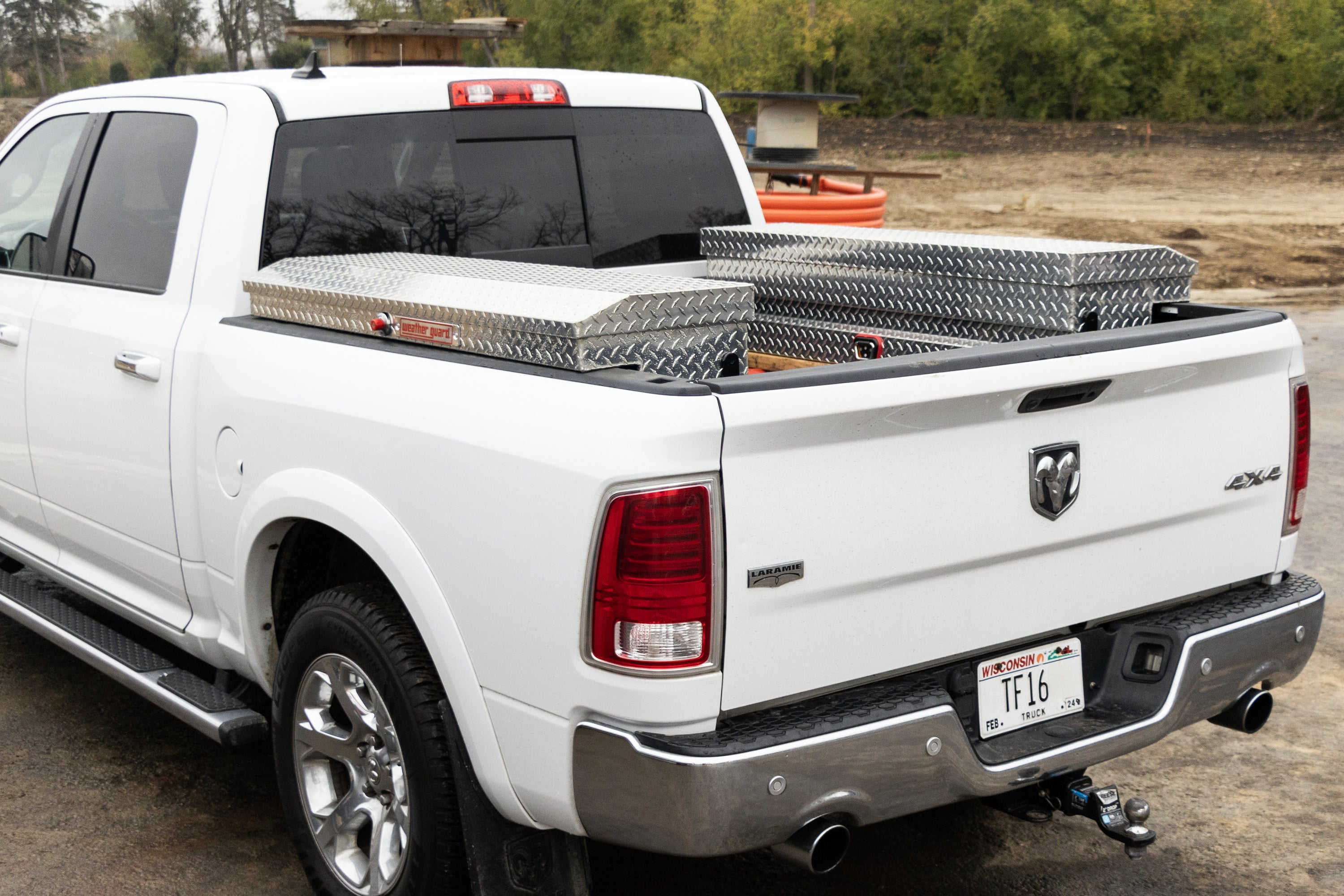 Weather Guard Side Mount Tool Box Low Profile Bright Aluminum 41X17X13 ...