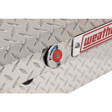 Weather Guard Side Mount Tool Box Low Profile Bright Aluminum 56X17X13 ...