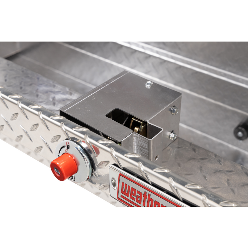 Weather Guard Side Mount Tool Box Low Profile Bright Aluminum 56X17X13 ...