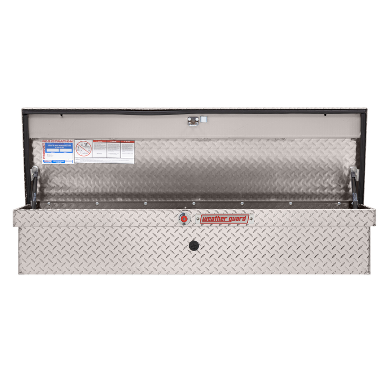 Weather Guard Side Mount Tool Box Low Profile Bright Aluminum 56X17X13 ...
