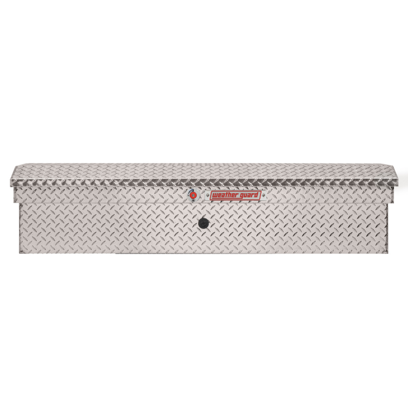 Weather Guard Side Mount Tool Box Low Profile Bright Aluminum 56X17X13 ...