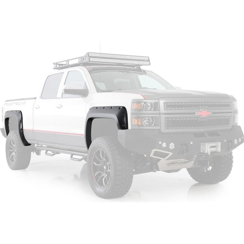 Smittybilt M1 Fender Flares - Painted - Black - 16-18 Chevy 1500 W/ 5 ...
