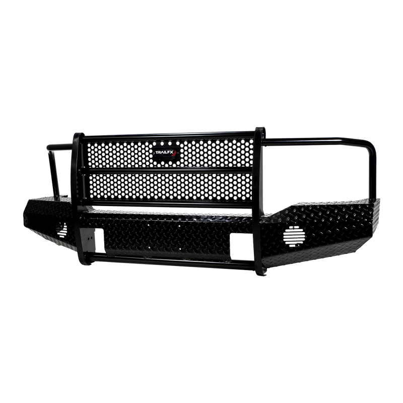 TrailFX Bumper W/ Grille Guard W/O Winch Mount Black Steel Model FX300 ...