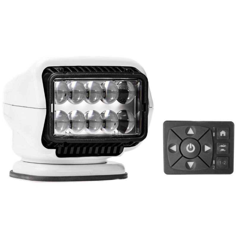Golight Stryker Spot Light LED Spot Stainless Permanent Mount 20FT Wir ...