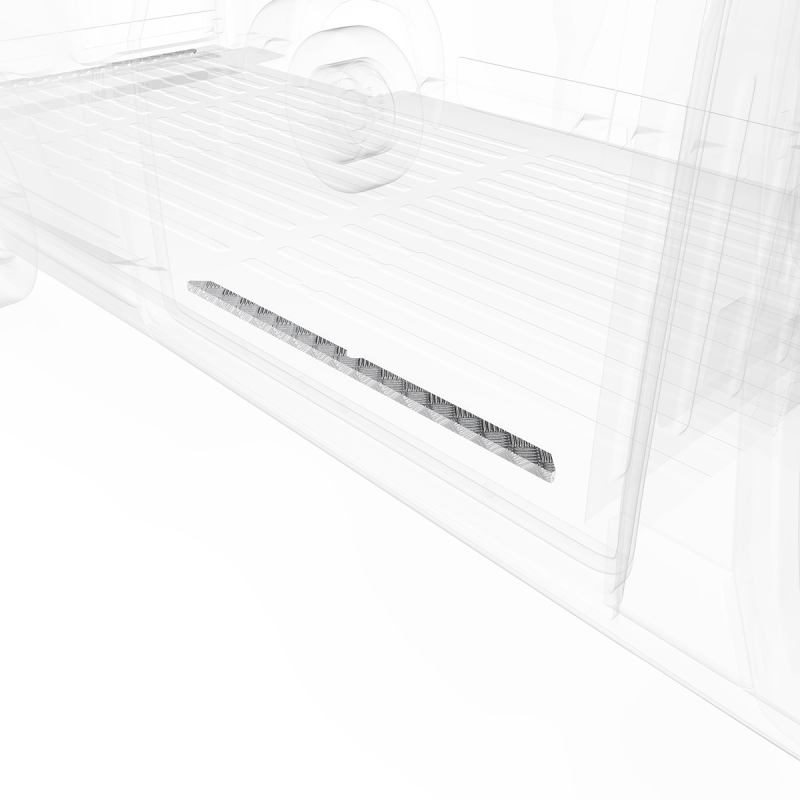 LEGEND Aluminum Floor Sill Set Dual Side Doors RAM ProMaster 118" Carg ...