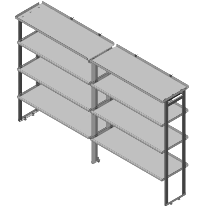 Hackney Van Shelving with Ladder Shelf for Curb Side Ford Transit 48 ...
