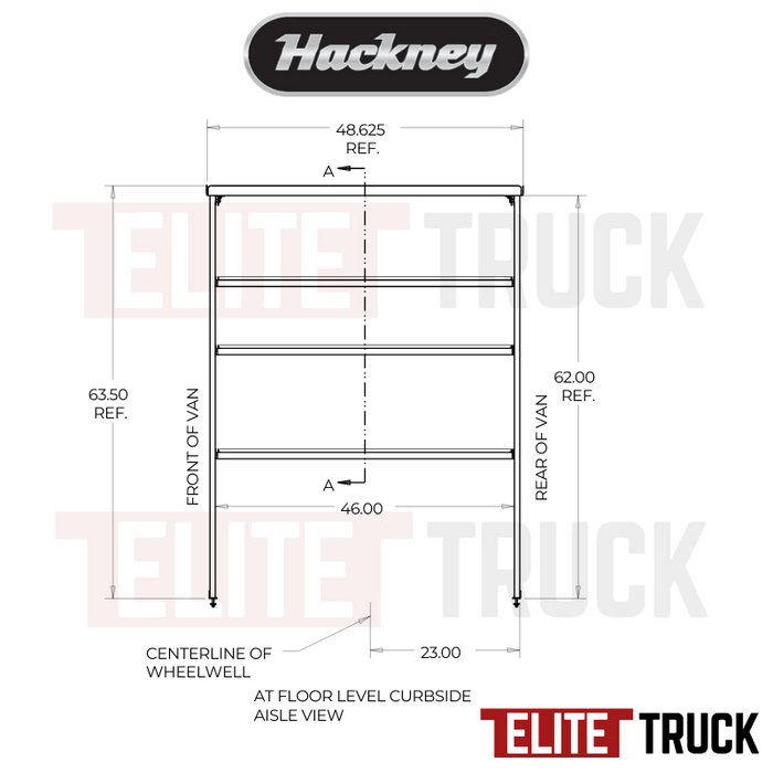 Hackney Van Shelving with Ladder Shelf for Curb Side Mercedes Sprinter ...