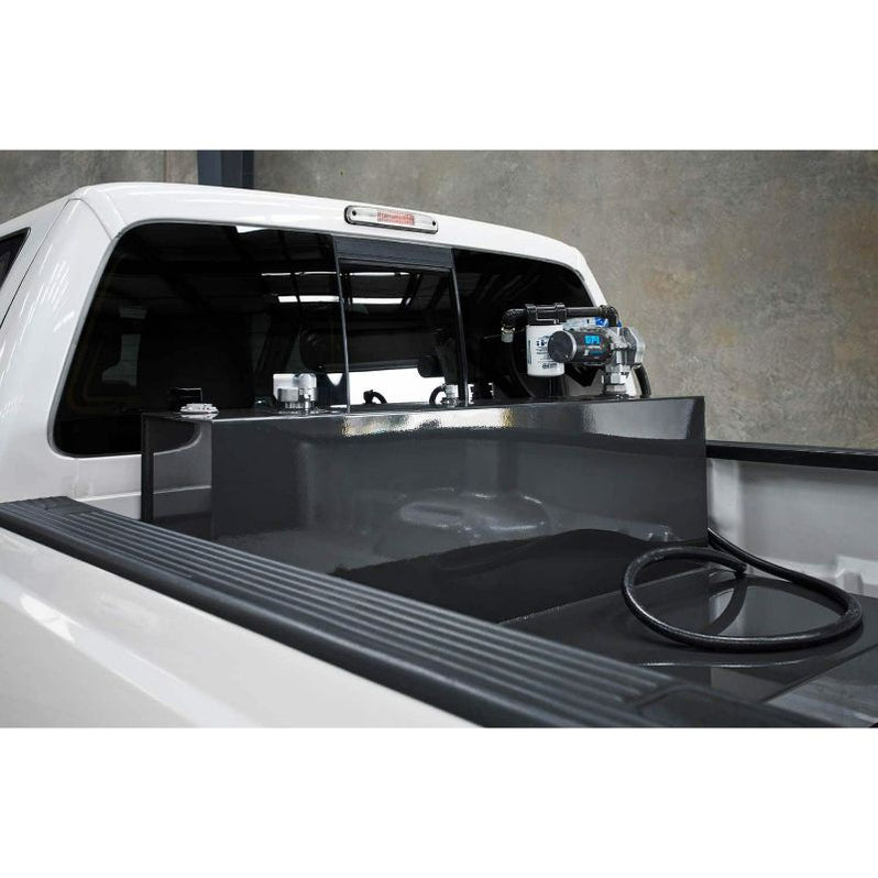 Vector 102 Gallon L-Shaped Transfer Tank Black Steel Model 4522-BLK-02 ...