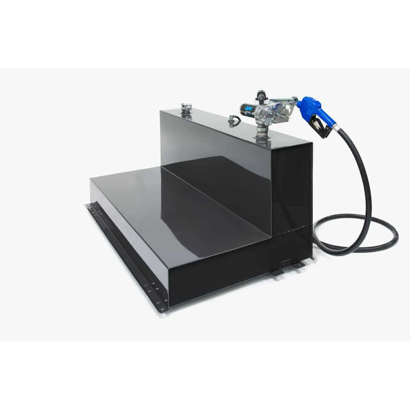 Vector 102 Gallon L-Shaped Transfer Tank Black Steel Model 4522-BLK-02 ...