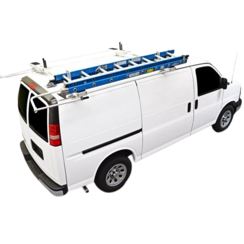 Holman Drop Down Ladder Rack Kit Double GM Vans Model 4GMSDD — Elite Truck