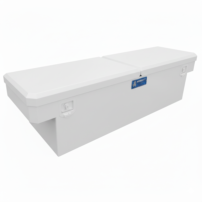 Merritt Crossover Tool Box Extra Wide 16"H x 26"D x 70"L Smooth Alumin ...