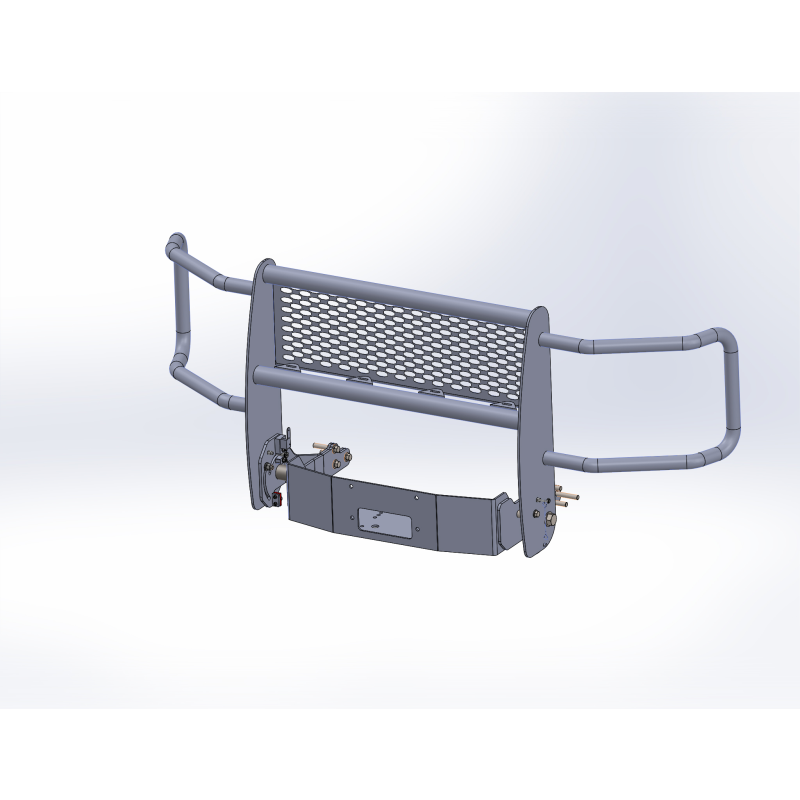 Go Industries Welded Winch Grille Guard w/Carrier - Black Model ET004 ...