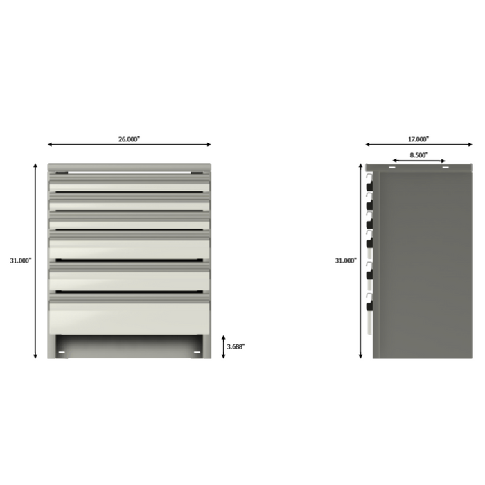 CTech Palfinger Service Body Drawer Unit 26w x 31h x 17d 522301 — Elite ...
