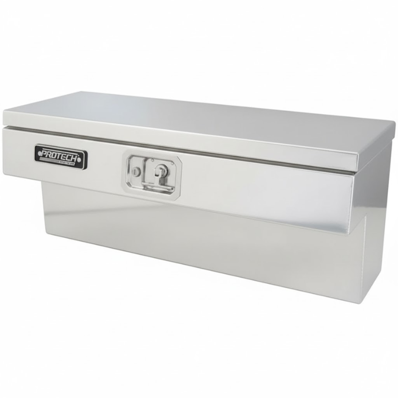 ProTech Side Mount Box - 12W X 90L Smooth Lid Bright Aluminum Model 54 ...