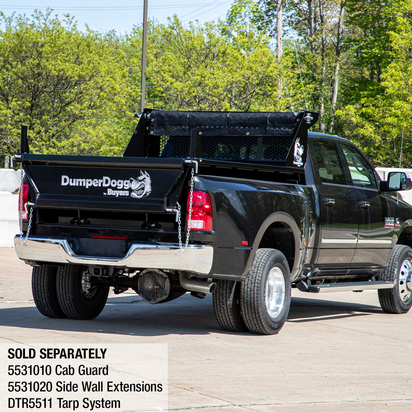 Buyers Products DumperDogg® Black Carbon Steel Truck Dump Bed Insert F ...
