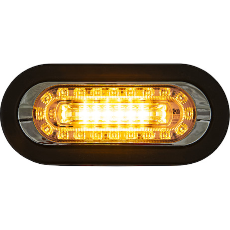 Buyers Products 6 Inch Combination Oval LED Amber Marker Light with Am ...