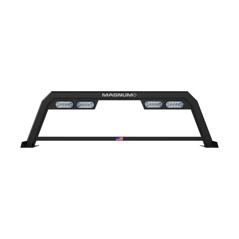 Magnum Truck Racks Headache Rack Low Pro High Vis Open Matte Black Mod ...