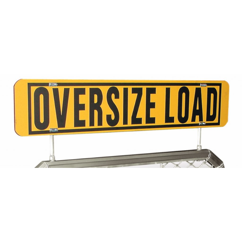 ProTech Oversize Load Sign, Socket And Bar Ass'Y W/12"X60" Wood Sign M ...