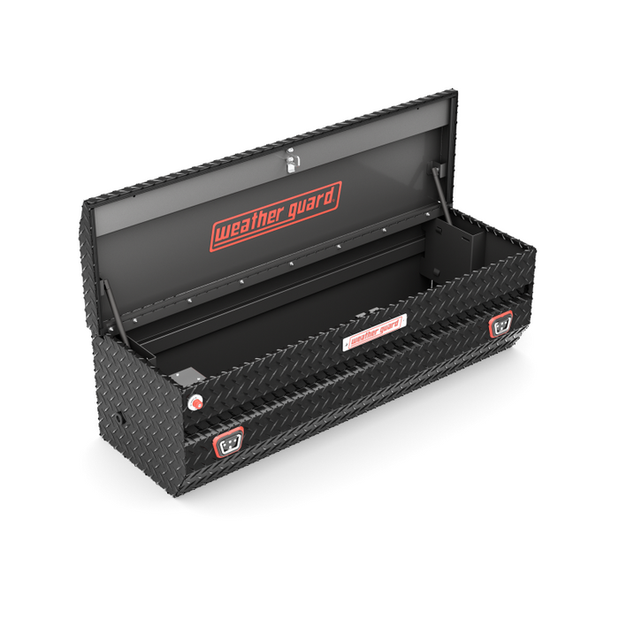 Weather Guard Chest Tool Box Gloss Black Aluminum 58X20X19 Model 634-5 ...
