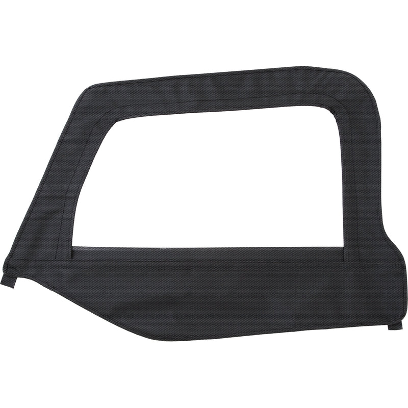 Smittybilt Soft Top Driver Side Door Skin w/ Frame - Black Diamond (97 ...
