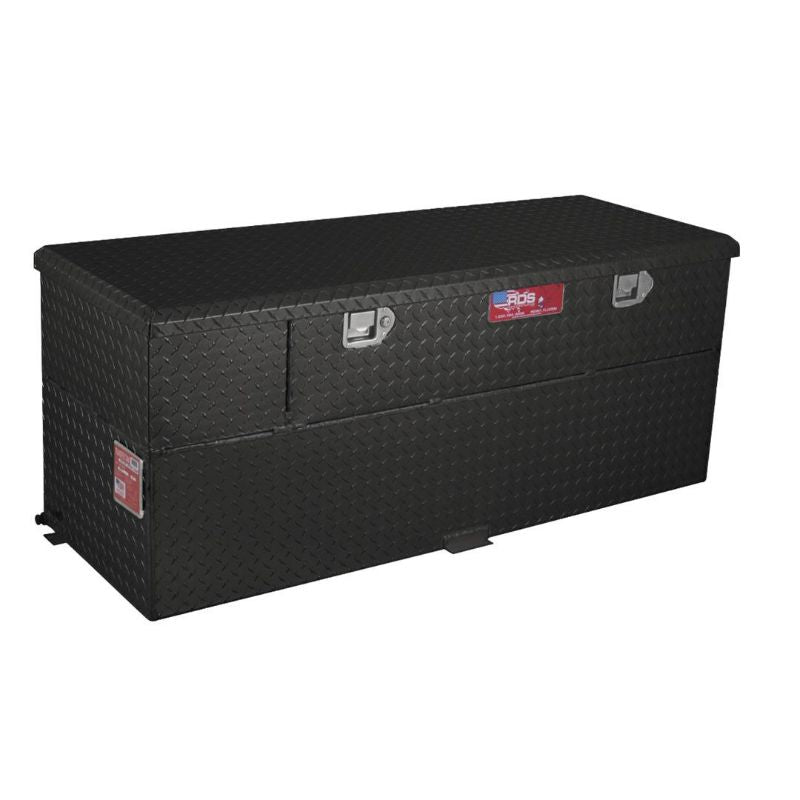 RDS 60 Gallon Transfer Tank & Toolbox Combo With 8 GPM Pump Black Alum ...