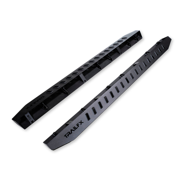 TrailFX Overland Running Boards Black Steel Model ORB007 — Elite Truck