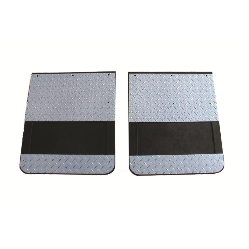 Go Industries Dually Mud Flap Set - Diamond Tread Set - Includes Flaps ...