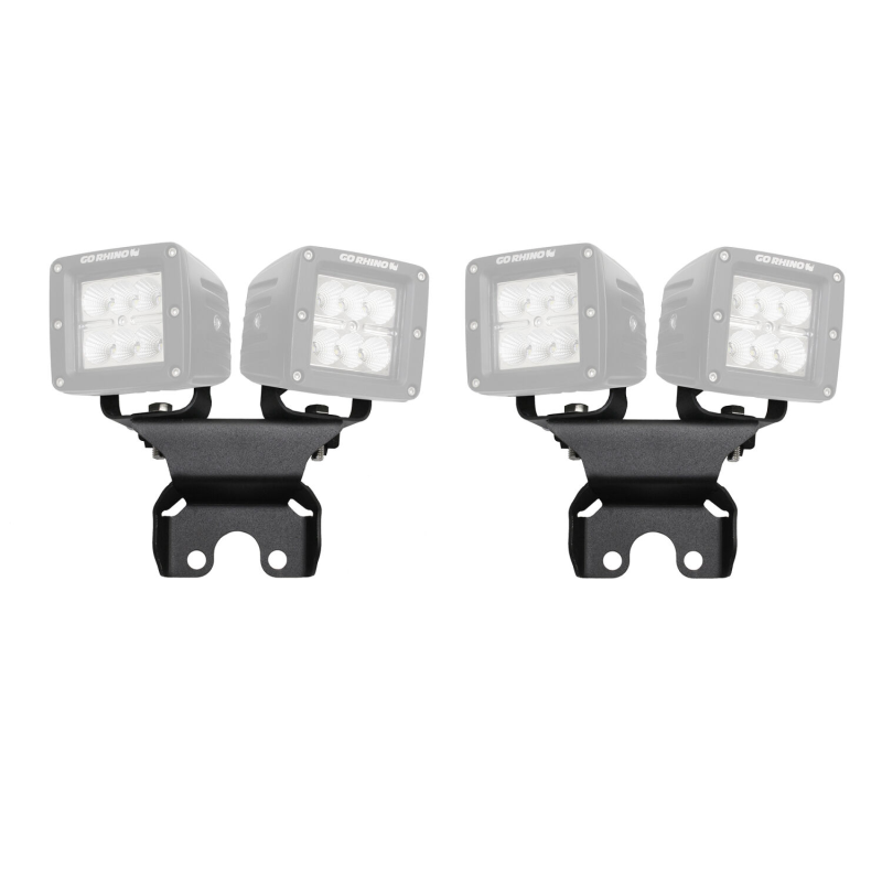 Go Rhino XE Rear Hard Top Light Mounts for Jeep JL/JT Fits two 3x3 LED ...