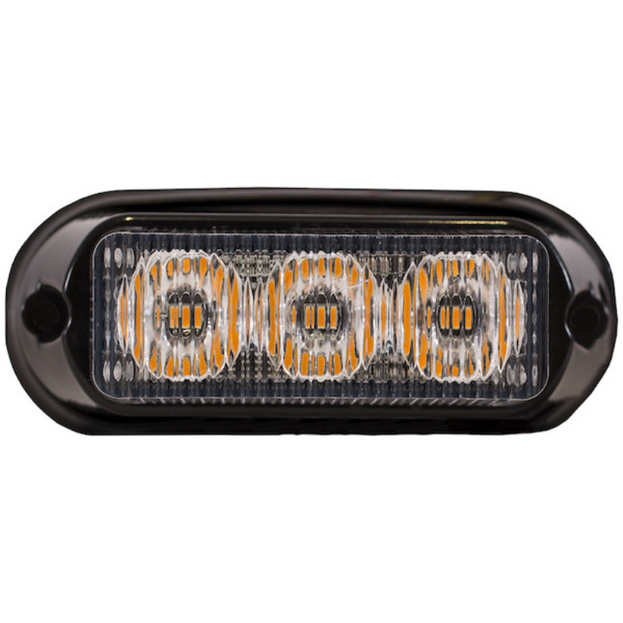 Buyers Products 4 Inch Low Profile Rectangular LED Amber Strobe Light ...