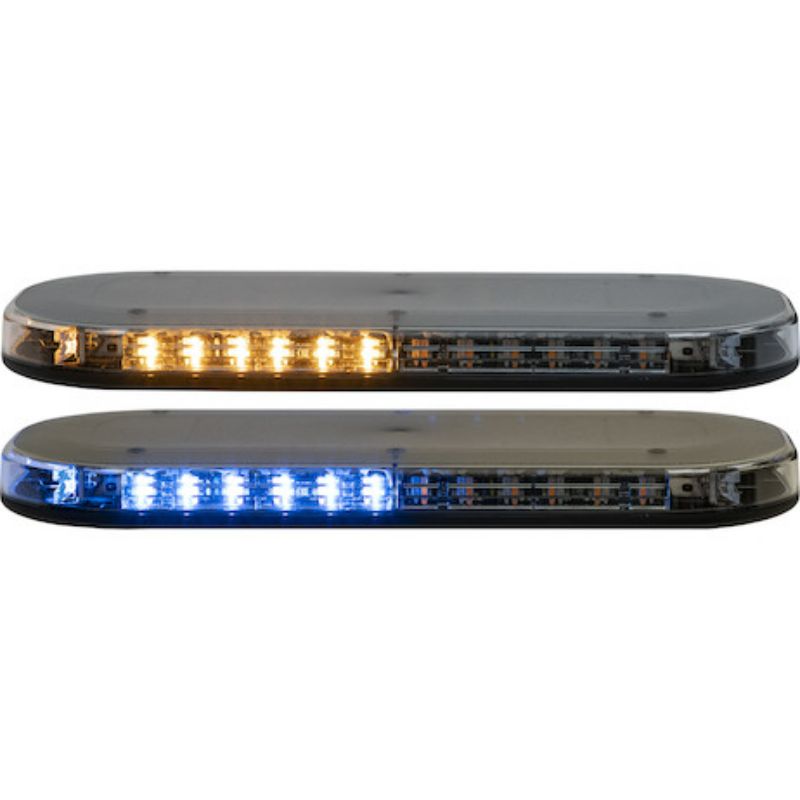 Buyers Products Class 1 Low Profile Oval LED Mini Light Bar - Amber/Bl ...