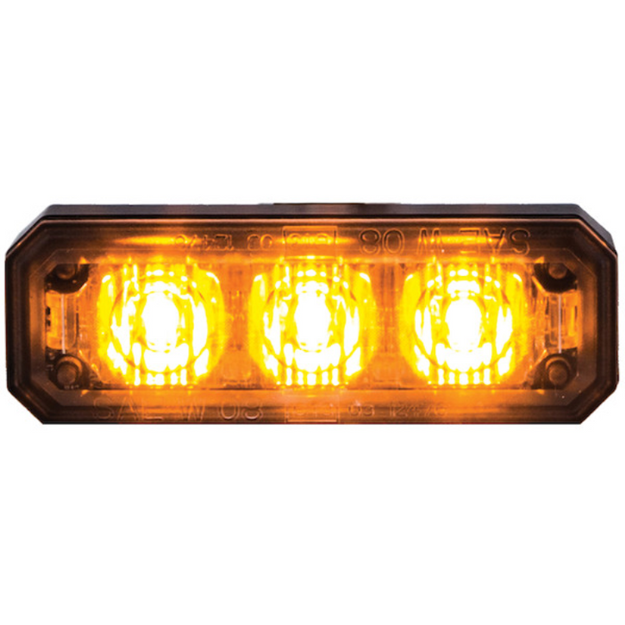 Buyers Products 2.5 Inch Low Profile Rectangular LED Amber Strobe Ligh ...