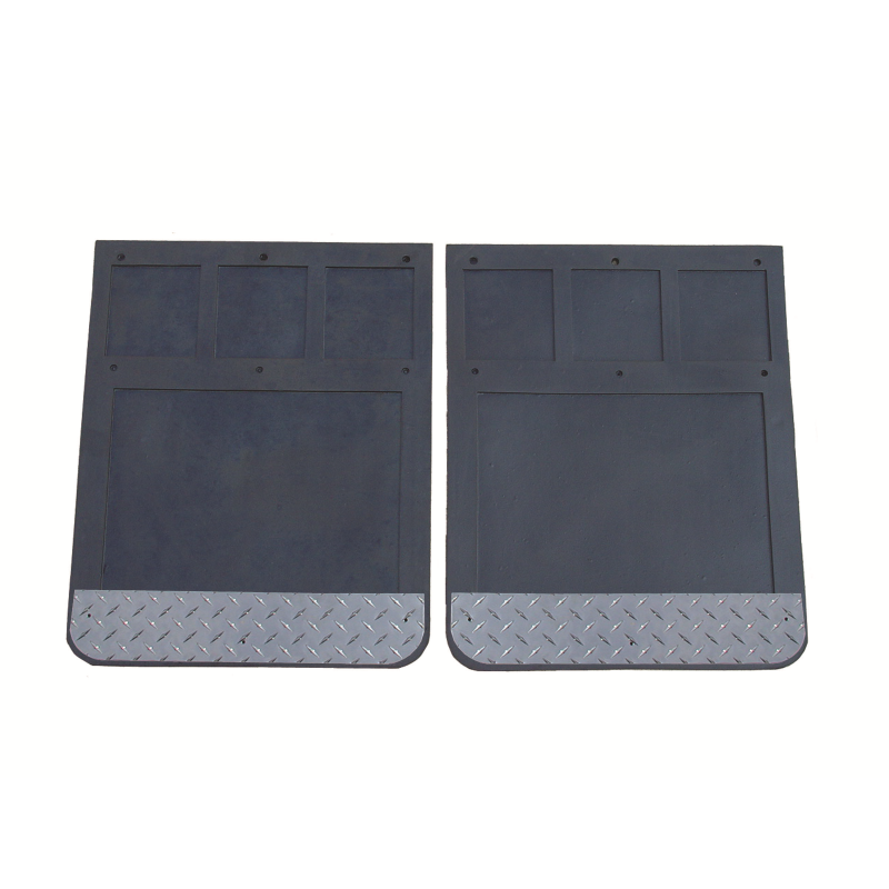Go Industries Dually Mud Flap Set - Diamond Tread Set - Includes Flaps ...