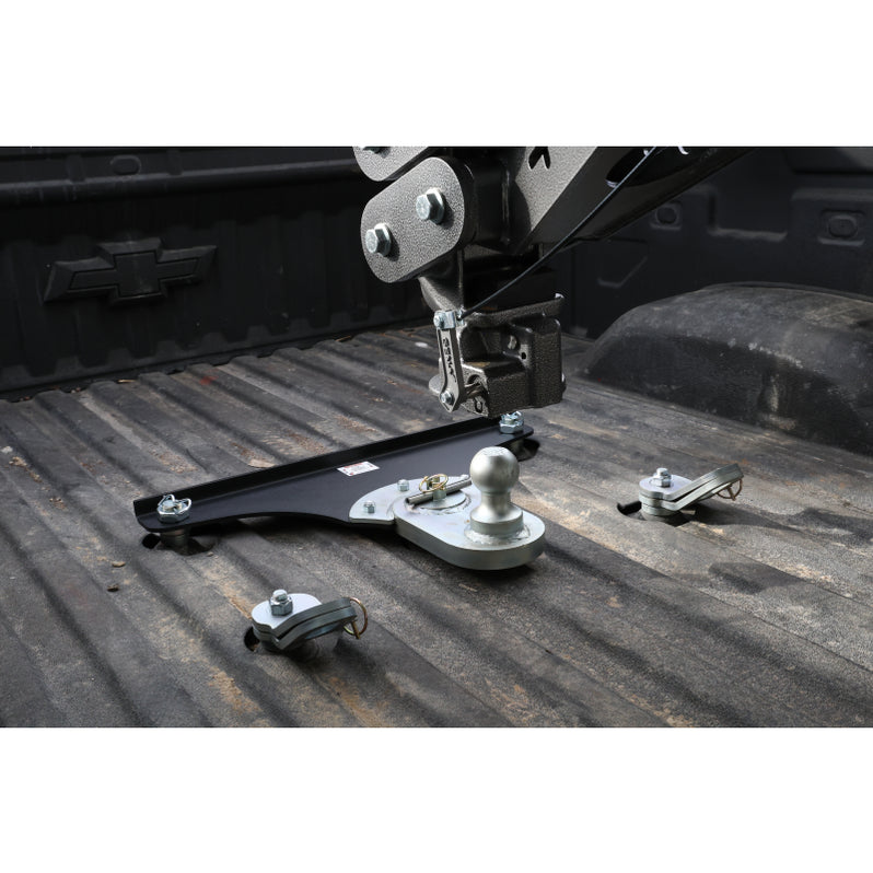 GEN-Y GoosePuck 5" offset ball-puck mount for GM Short Bed 2018-2019 2 ...