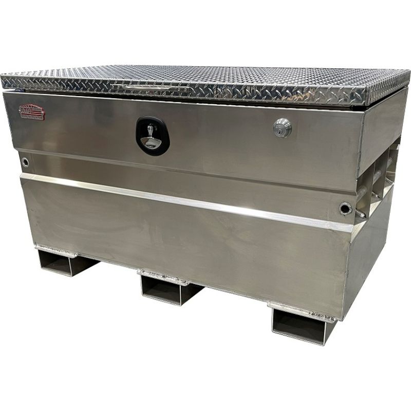 ATB Jobsite Box Chest Toolbox Single Lid 36"H x 36"D x 72"W Bright Alu ...