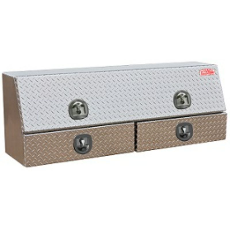 ATB Top Mount Toolbox Top Door Bottom Drawers 21"H x 14"D x 48"W Brigh ...