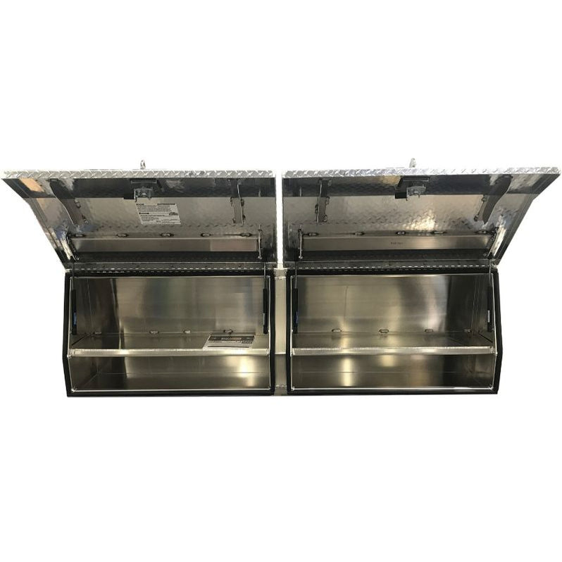 ATB Top Mount Toolbox Double Swing Up Door 21"H x 14"D x 88"W Bright A ...