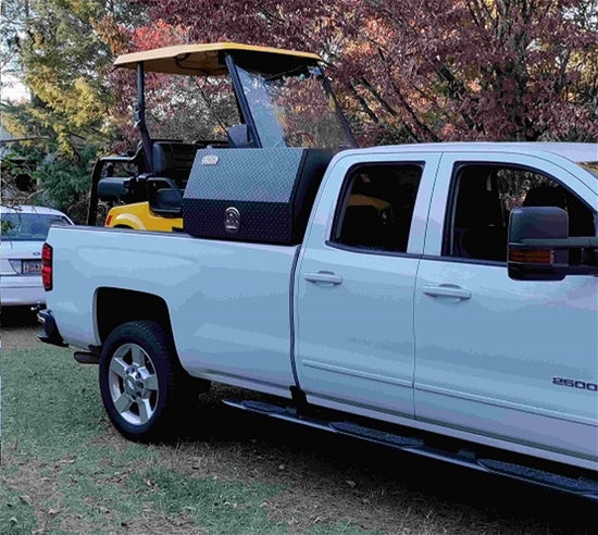 ATB Top Mount Toolbox Double Swing Up Door 21"H x 14"D x 88"W Bright A ...