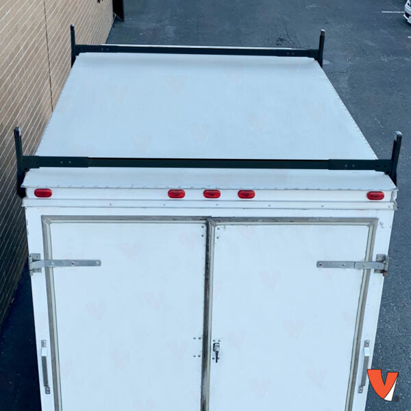 Vantech 2-Bar Black Steel (94"- 102") Side Mount Rack System Box Truck ...