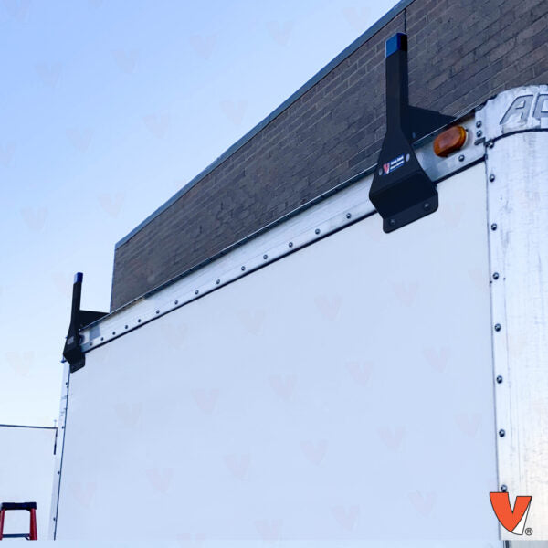 Vantech 2-Bar Black Aluminum (82"- 90") Side Mount Rack System Box Tru ...