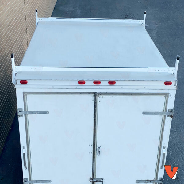 Vantech 2-Bar White Aluminum (82"- 90") Side Mount Rack System Box Tru ...