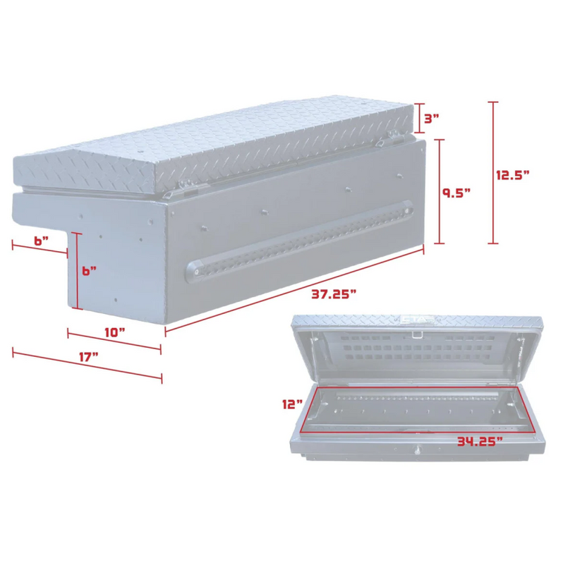 Chandler ADAPT Side Mount Toolbox Full Size Trucks Black Aluminum Mode ...