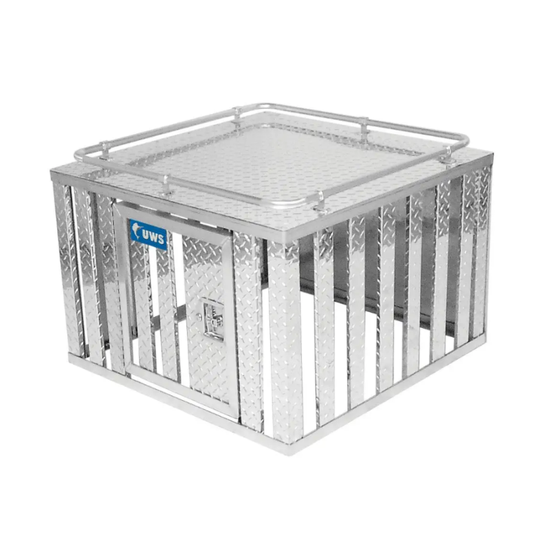 UWS Bright Aluminum 36" x 36" Single-Door Dog Box Model DB-3636 — Elite ...