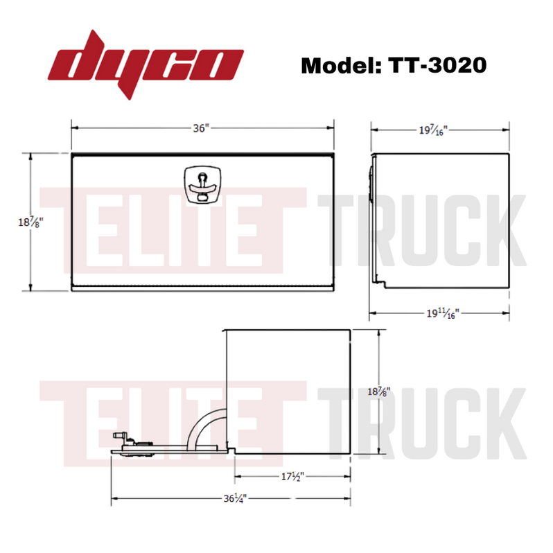 Dyco Steel Underbody Truck Toolbox — Elite Truck