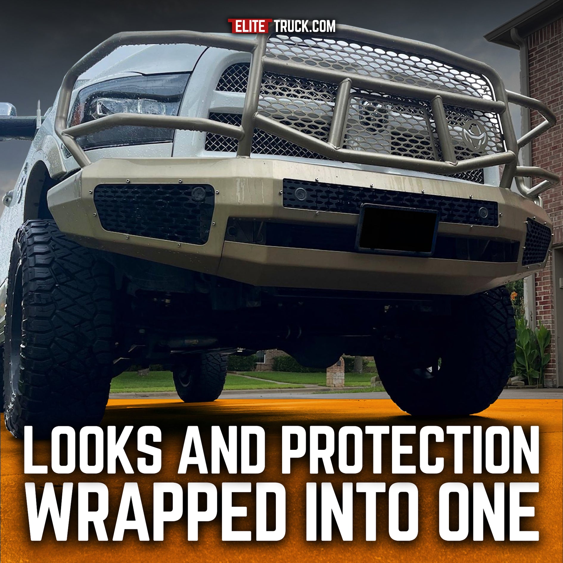 Ranch Hand Midnight Series Front Bumper W/ Grille Guard Fits Select 18 ...