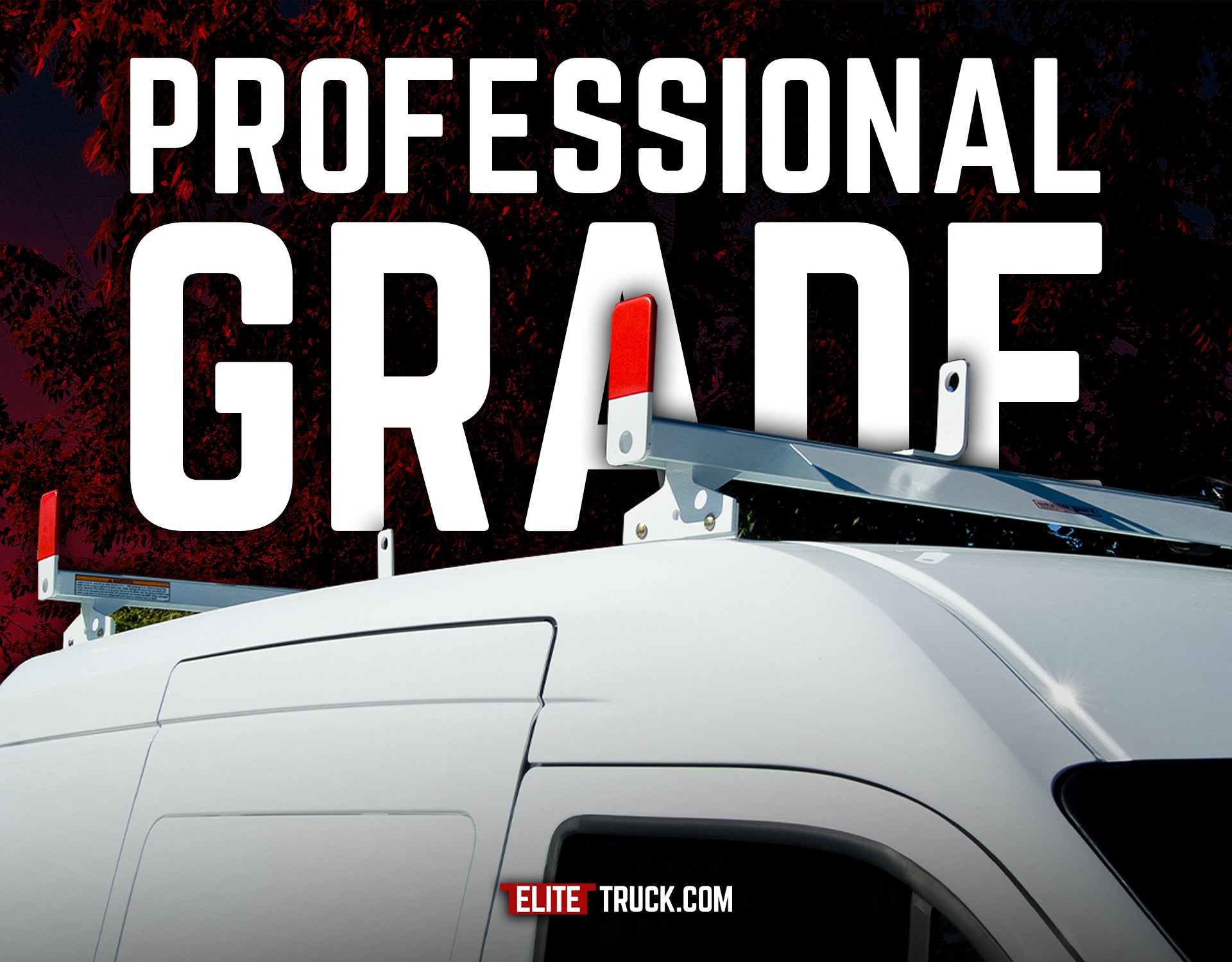 Weather Guard EZGLIDE2™ Drop-Down Ladder Van Rack Extended Mid/High Ro ...